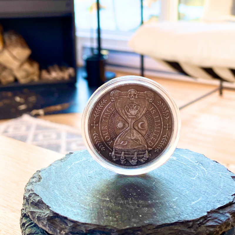 Memento Mori Medallion - Stoic Tarot